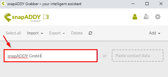 Wie funktioniert die Schnellsuche in snapADDY DataQuality